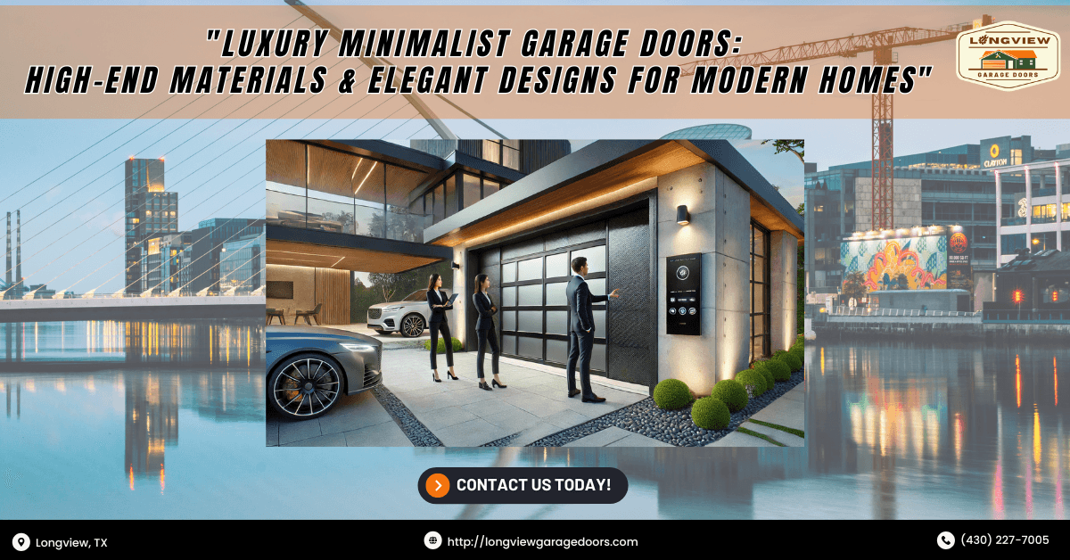 Luxury Minimalist Garage Doors: High-End Materials & Elegant Designs for Modern Homes | Longview ...